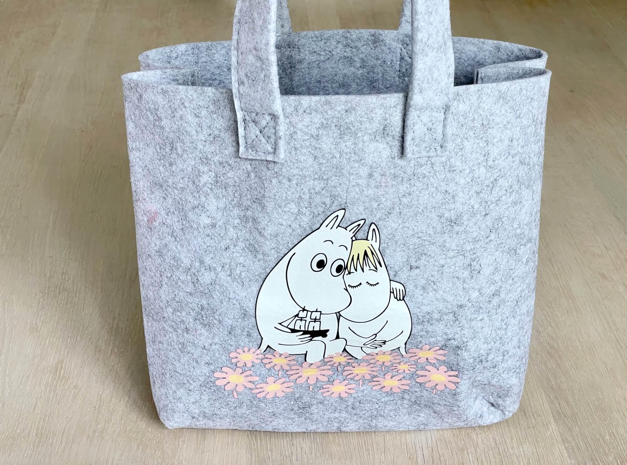 Moomin Felt Tote Bag: Moomintroll & Snorkmaiden Eco Purse - Etsy
