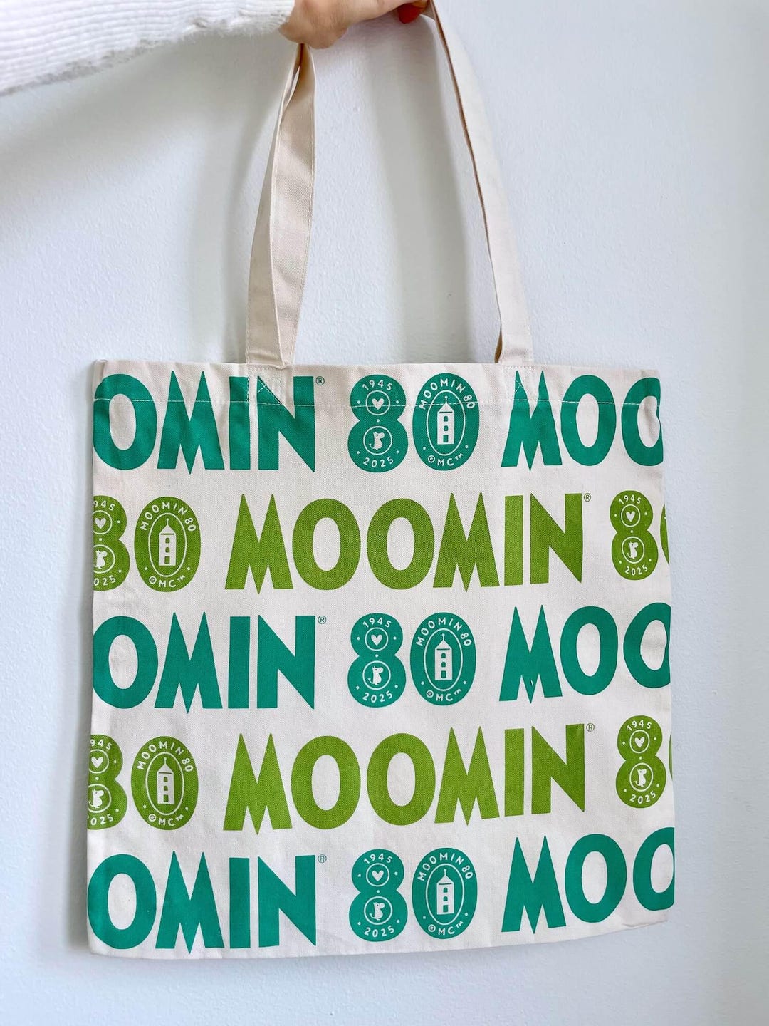 Moomin 80th Anniversary Tote Bag • Recycled Cotton Canvas • Eco ...