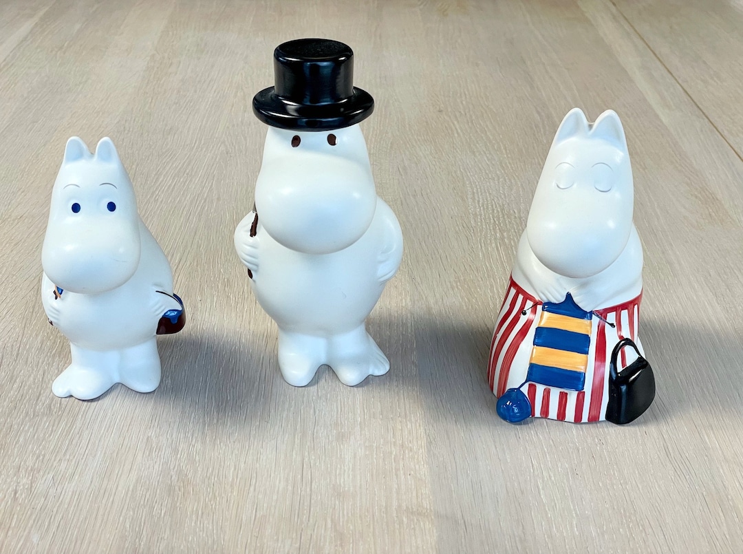 Moomin Ceramic Statues Moomintroll Moominmamma and - Etsy