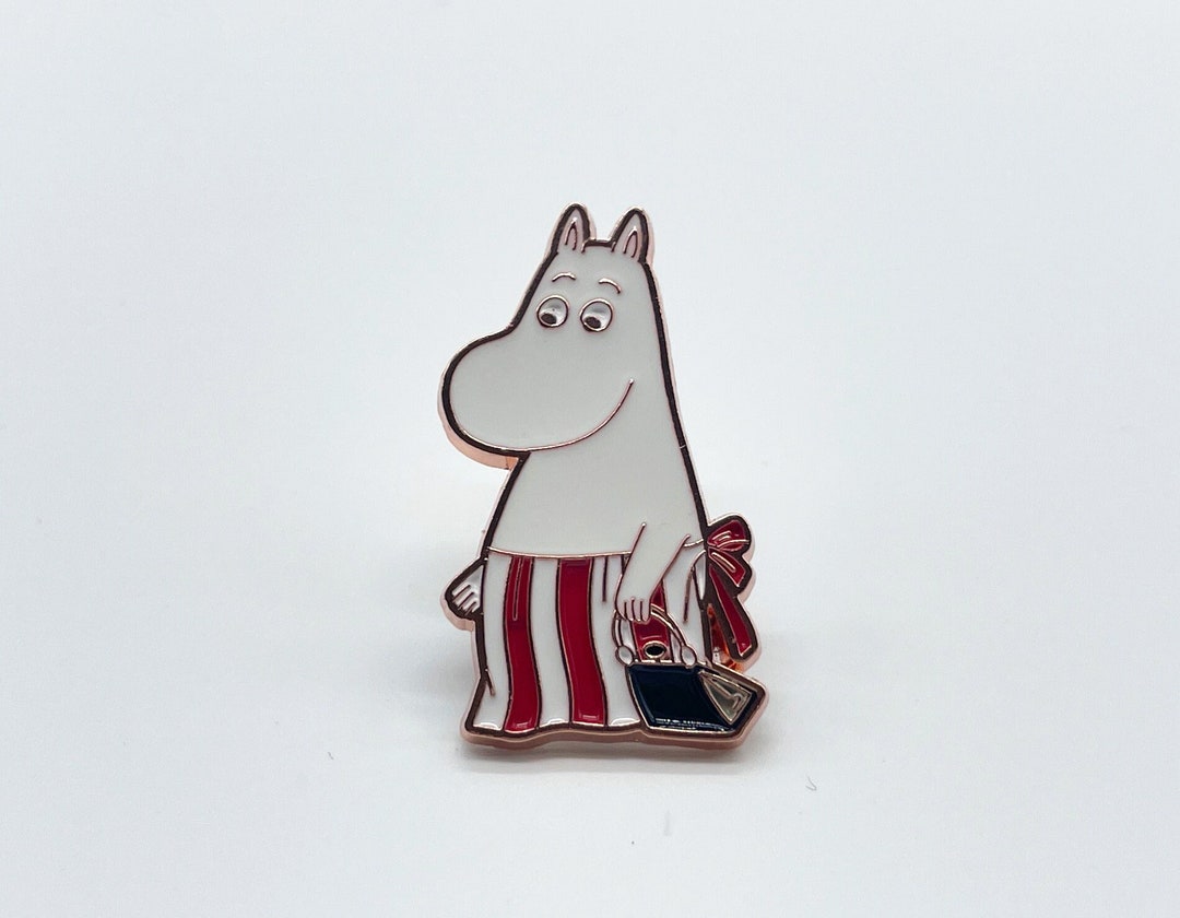 Moominmamma Enamel Pin Badge, Kawaii Moomin Characters Vintage Brooch ...