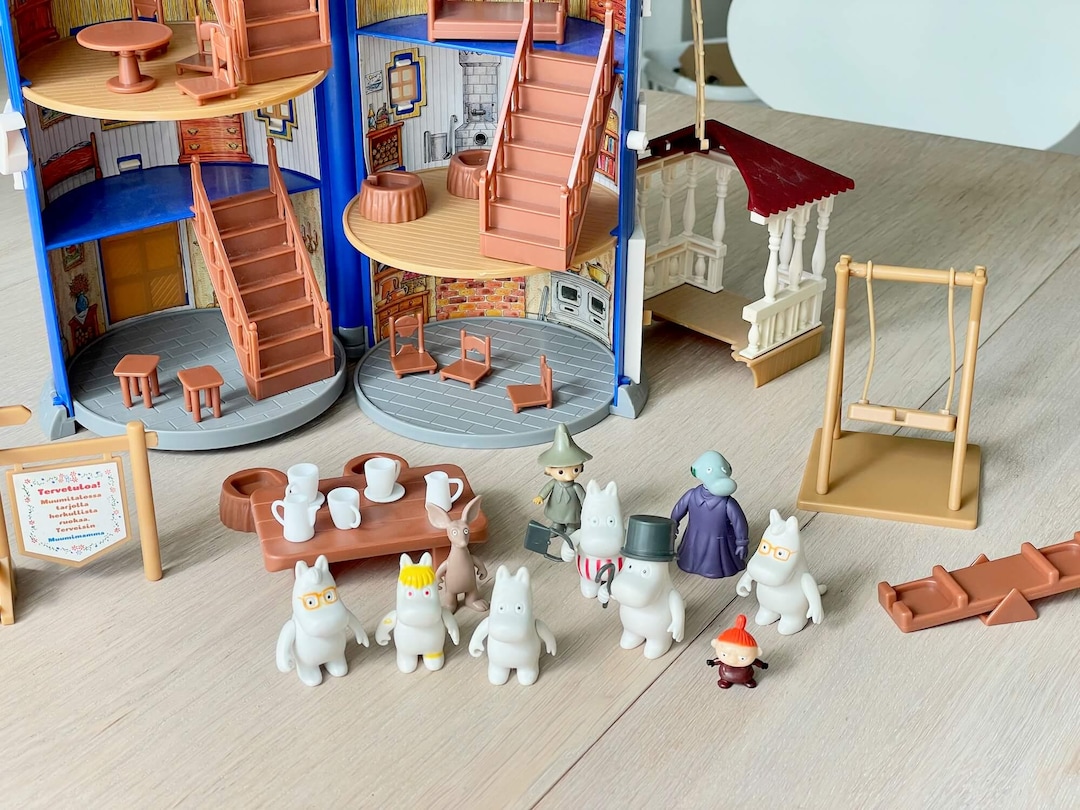 Moomin House and 10 Moomin Figures, Moomin Toys From Finland - Etsy