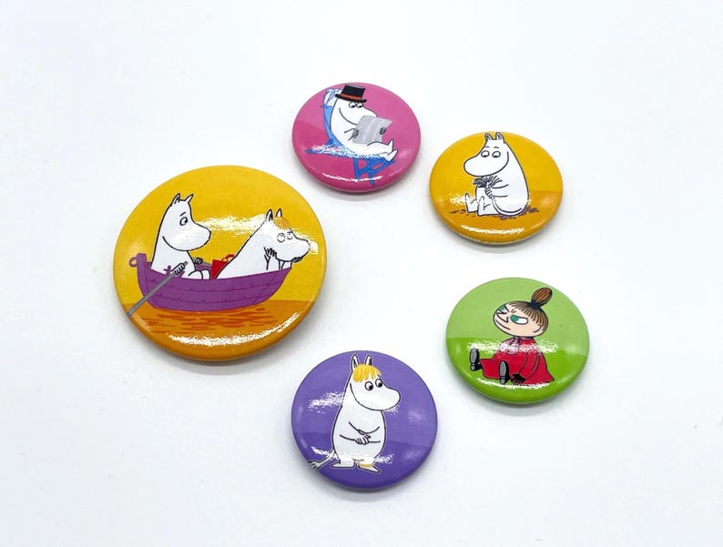 Kawaii Moomin Pin Set: Moomintroll, Snorkmaiden, Little My - Etsy