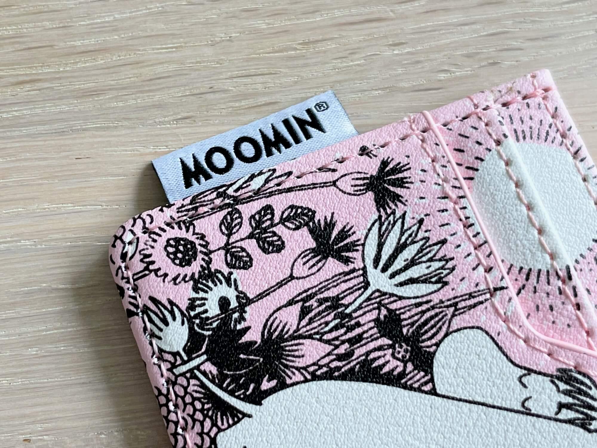 Pink Moomin Card Wallet With Moomintroll and Snorkmaiden in Love ...
