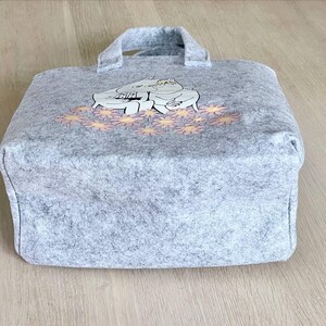 Moomin Felt Tote Bag: Moomintroll & Snorkmaiden Eco Purse - Etsy