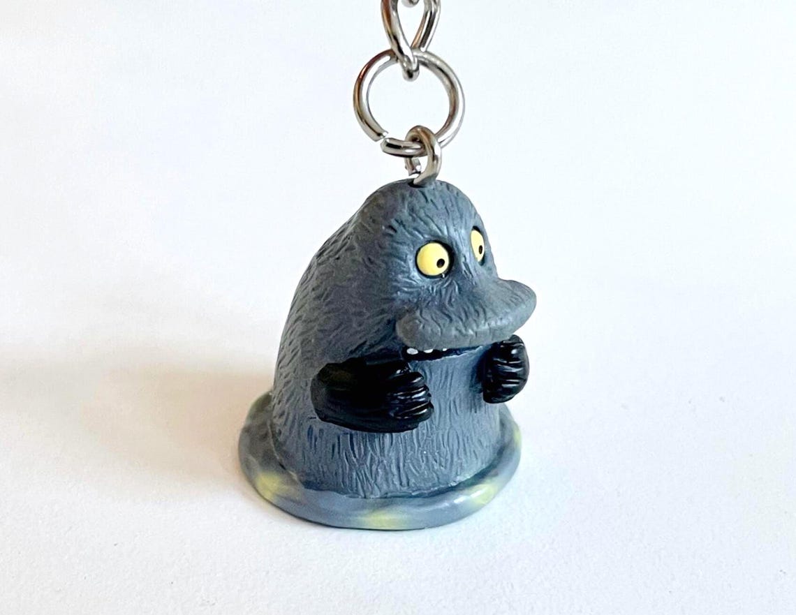 Groke Moomin Keychain: Whimsical Character Figurine Accessory - Etsy