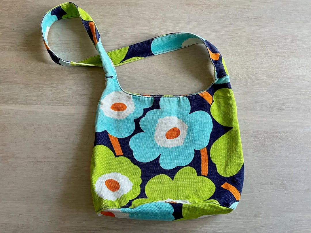 Vintage Marimekko Unikko Poppy Print Canvas Crossbody Bag - Etsy