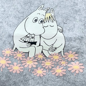 Moomin Felt Tote Bag: Moomintroll & Snorkmaiden Eco Purse - Etsy