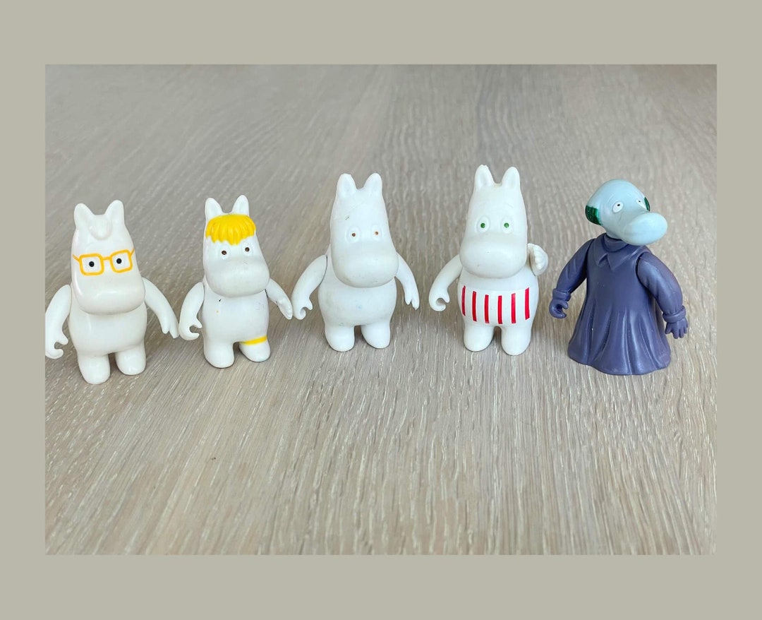 Moomin Figures From Finland, 5 Piece Set, Moomintroll, Snorkmaiden ...