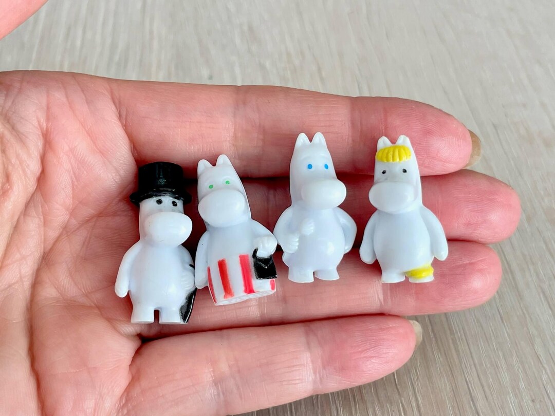 Mini Moomin Family Figurines Set, Moomintroll, Snorkmaiden, Moominmamma ...