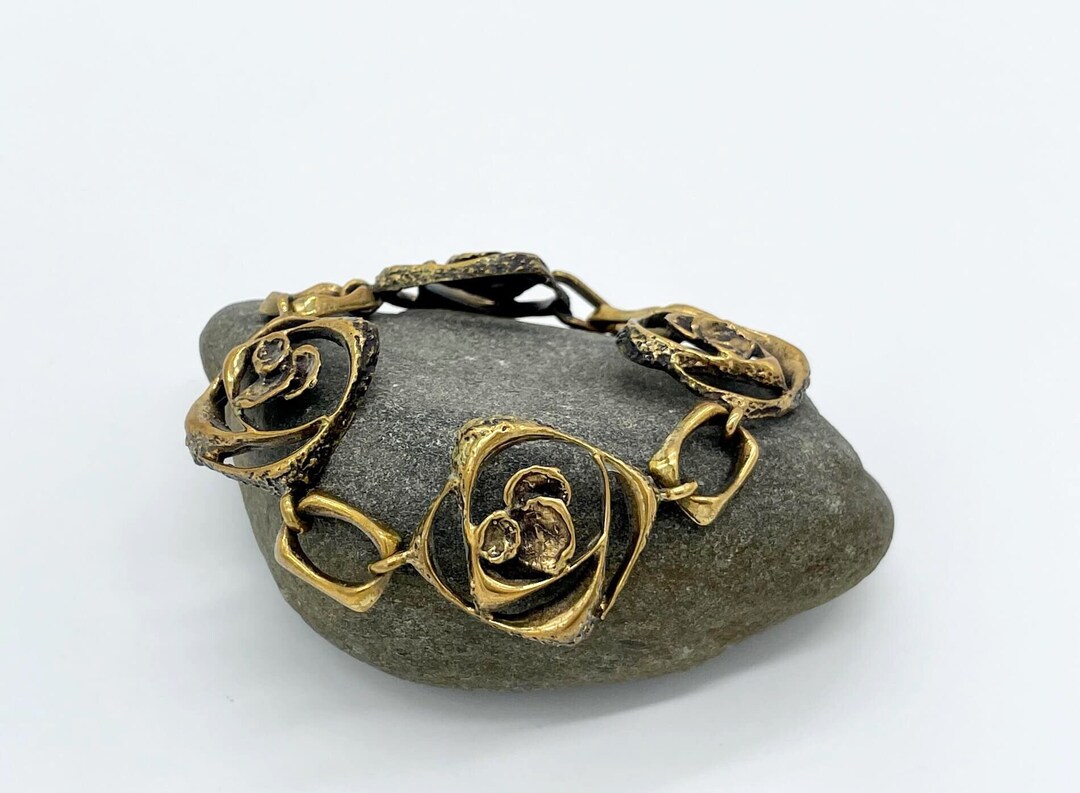 Karl Laine Orbal Bronze Bracelet, 70s Modernist Bracelet, Finnish ...