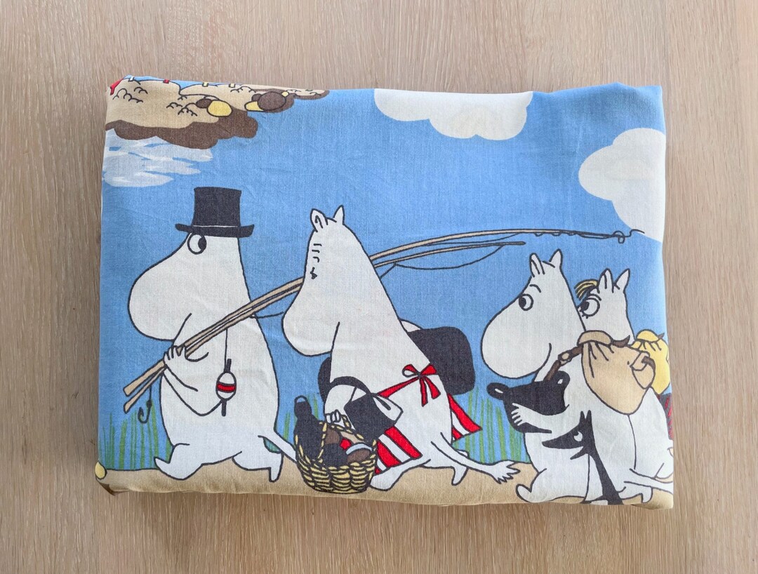 Blue Moomin Duvet Cover by Finlayson, Moomintroll, Little My and ...