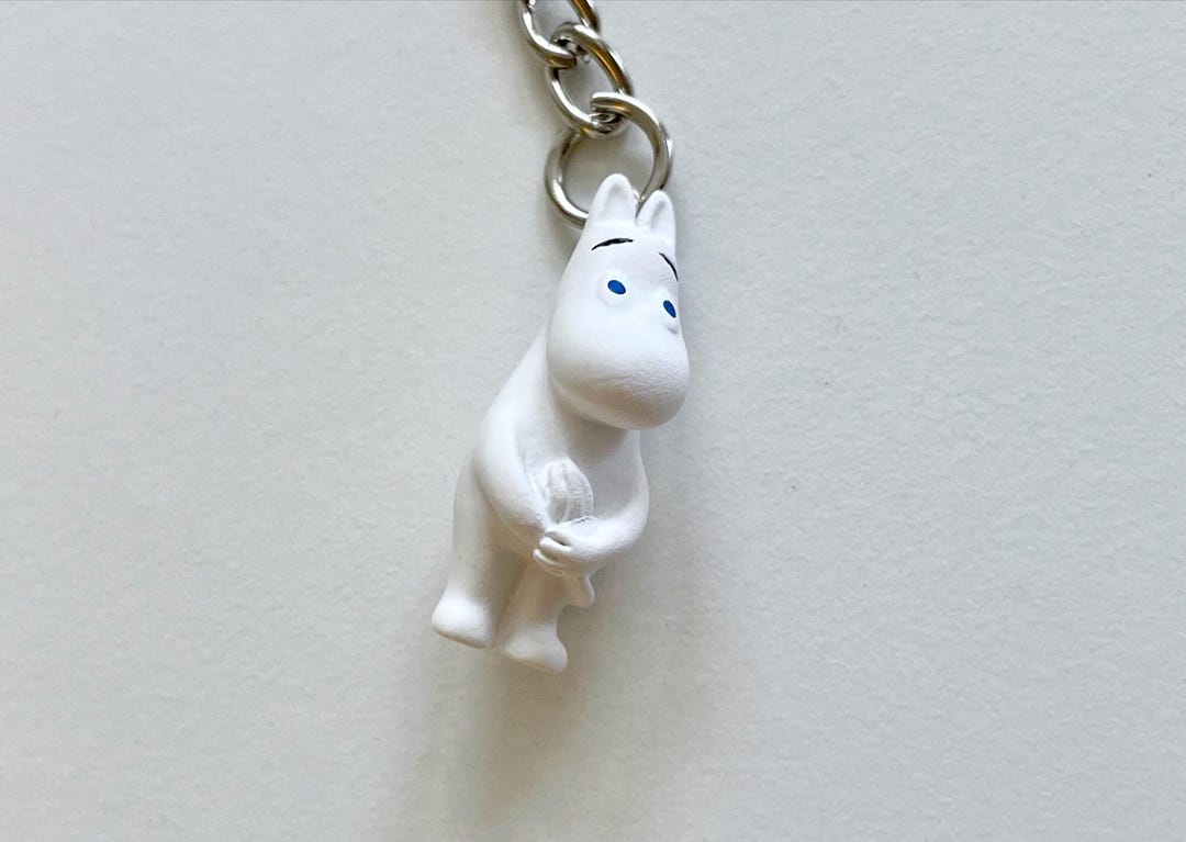 Moomintroll Keyring, Moomin Character Keychain Accessory - Etsy