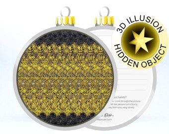 Roses Happy Birthday 3D Stereogram Optical Illusion - Etsy