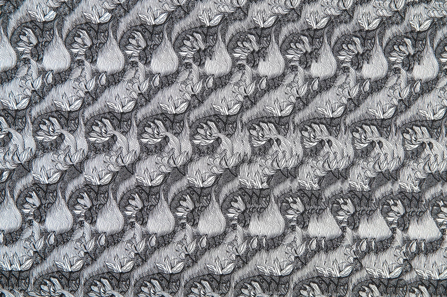 Butterfly in Love – 3D Stereogram Optical Illusion Giclée Print on ...