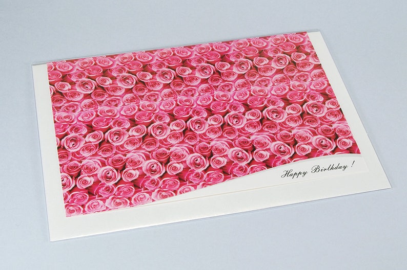 Roses, Happy Birthday – 3D Stereogram Optical Illusion Greeting Card ...