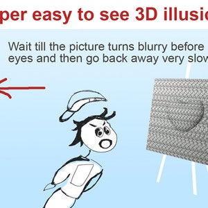 Roses, Happy Birthday – 3D Stereogram Optical Illusion Greeting Card ...