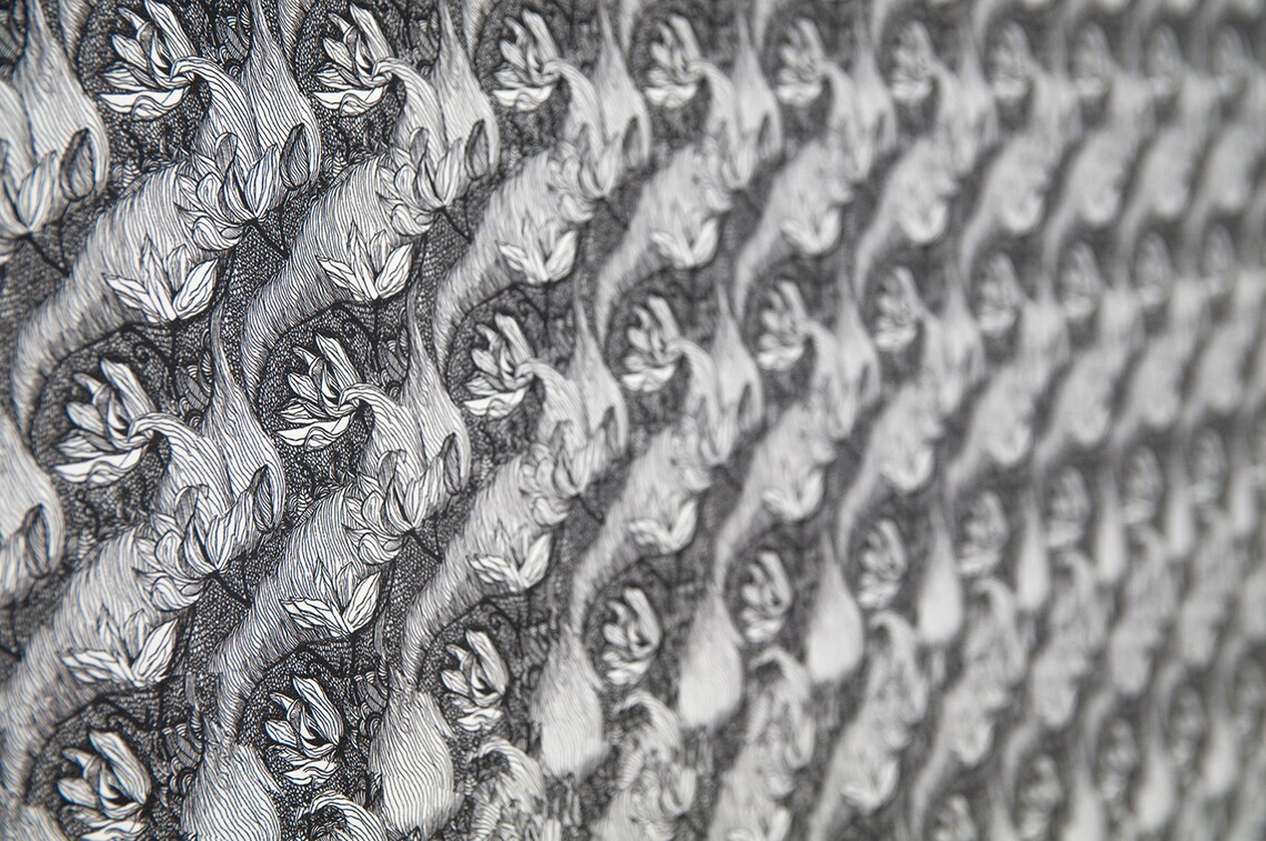 Butterfly in Love – 3D Stereogram Optical Illusion Giclée Print on ...