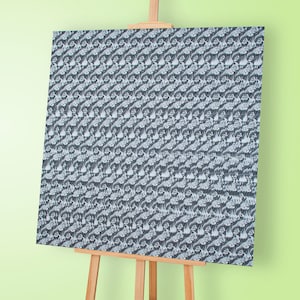 Butterfly in Love – 3D Stereogram Optical Illusion Giclée Print on ...