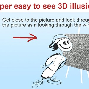 Roses, Happy Birthday – 3D Stereogram Optical Illusion Greeting Card ...