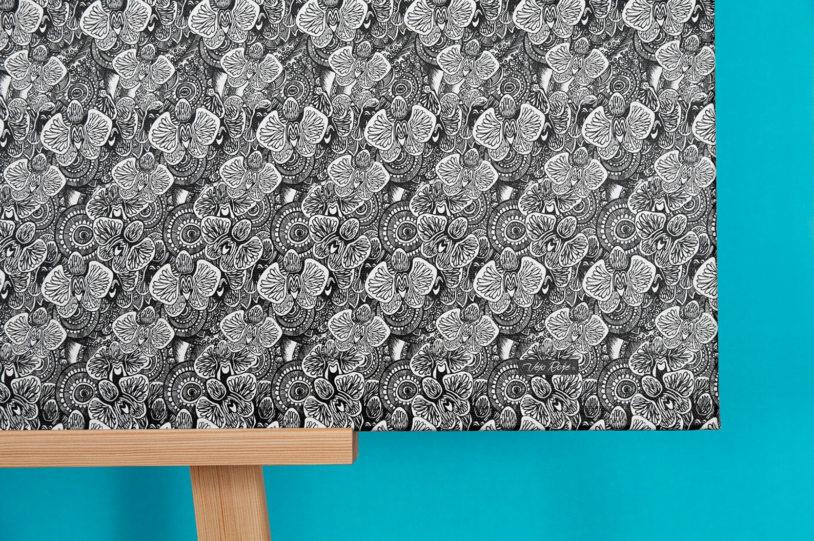 The Heart in Orchids - 3D Stereogram Optical Illusion Giclée Print on ...