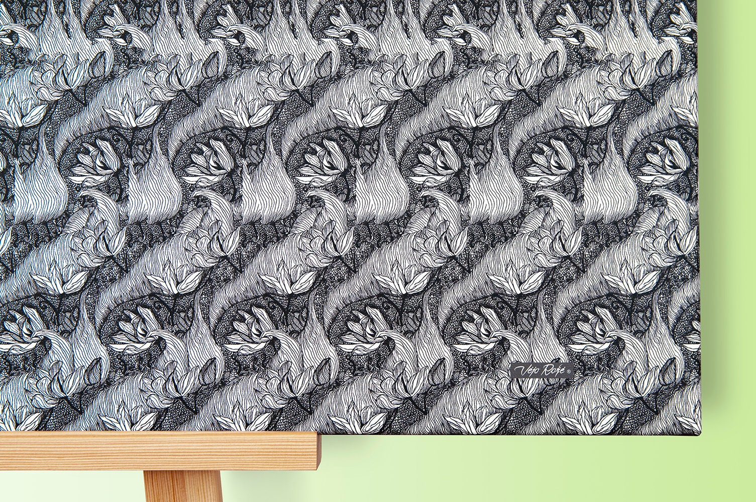 Butterfly in Love – 3D Stereogram Optical Illusion Giclée Print on ...