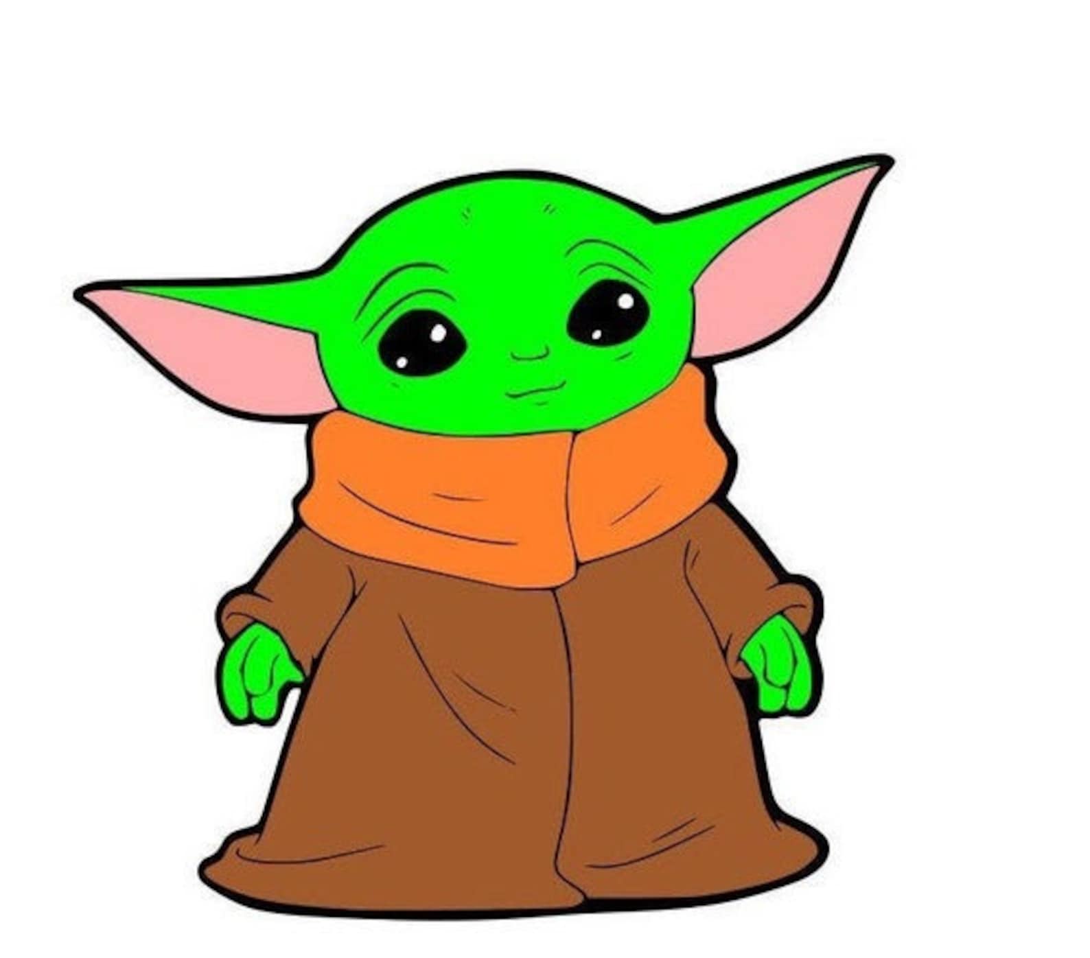 Baby Yoda SVG, Grogru, Mandalorian, Star Wars, Nerdy, Cute Kids SVG ...
