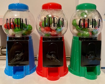 Mini Blue Gumball Machine - Etsy