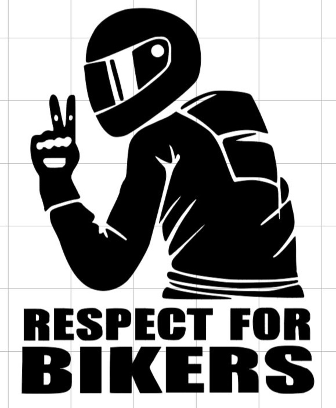Respect for Bikers Funny Sticker - Etsy