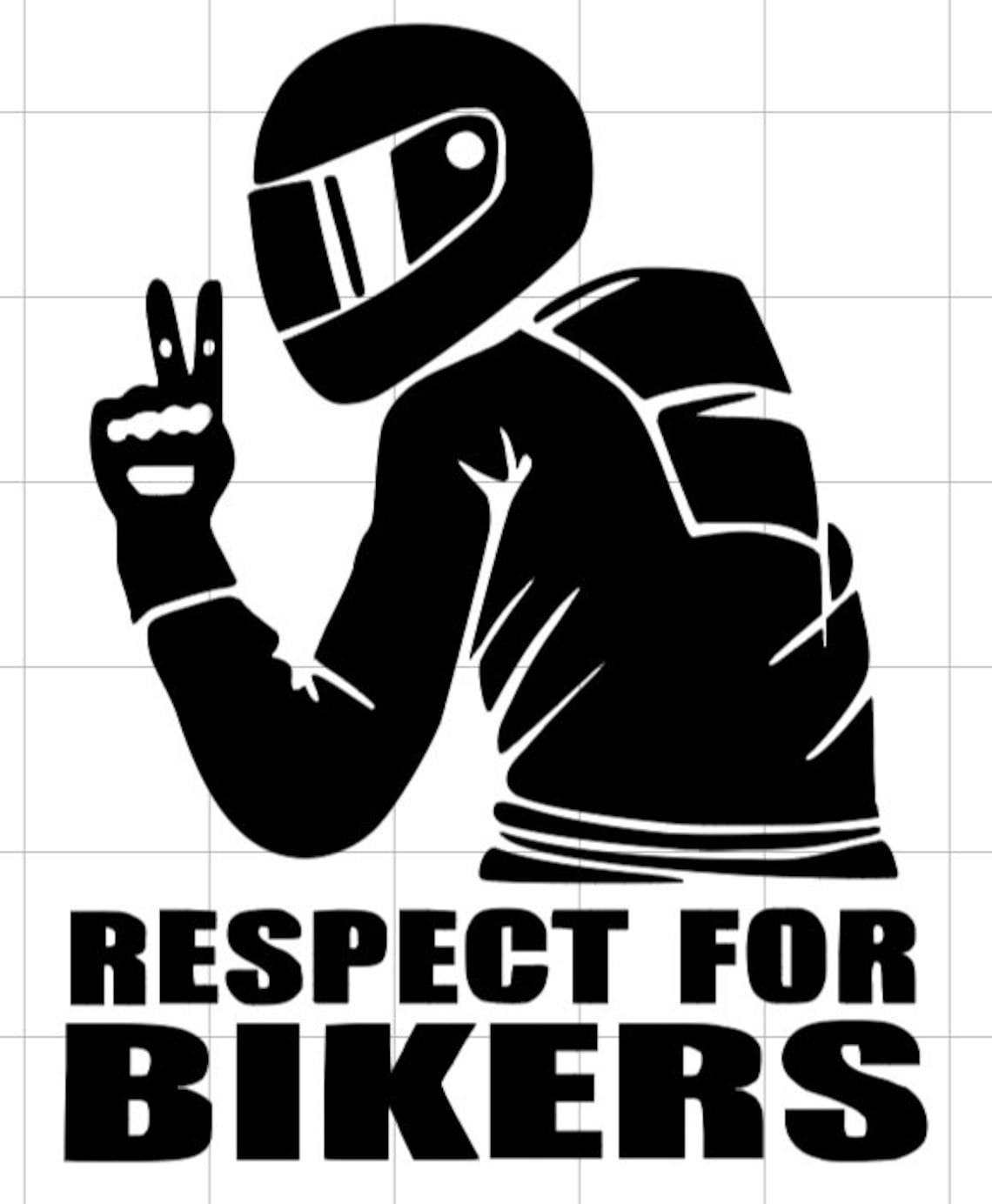 Respect for Bikers Funny Sticker - Etsy