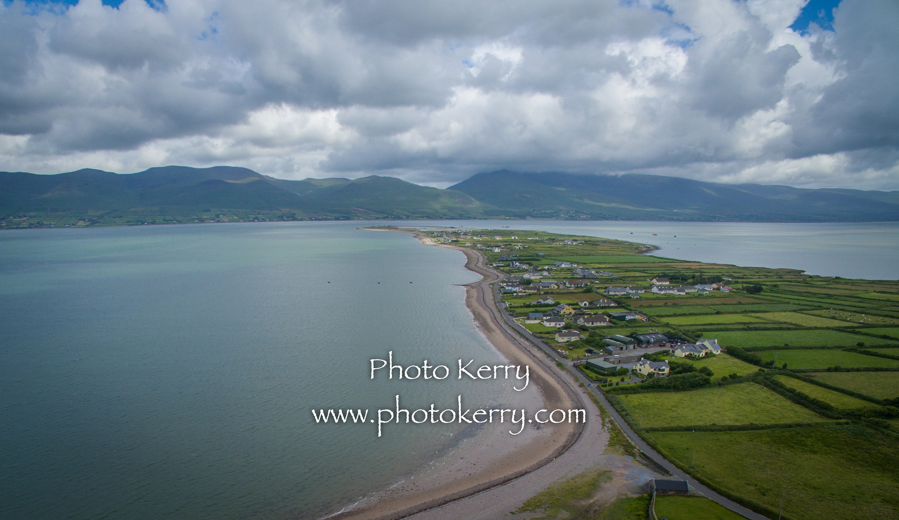 Mounted Photo of Cromane Beach, Killorglin, Co. Kerry Ireland - Irish ...