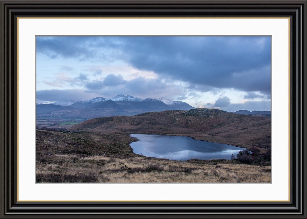 Mounted Photo of Mcgillicuddy Reeks, Killarney, Co. Kerry Ireland Free ...