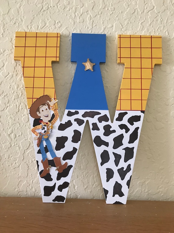 Personalized Disney Toy Story WOODY Inspired Wooden Letters - Etsy