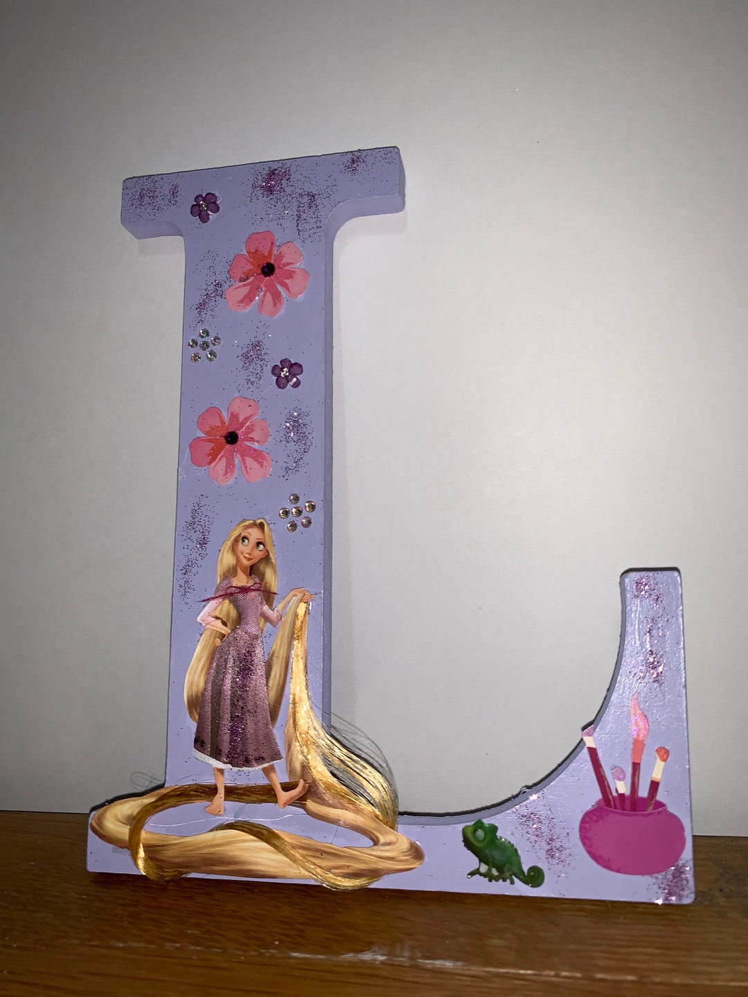 Personalized Disney Inspired Wooden Letters for Wall Decor (8 Inches ...
