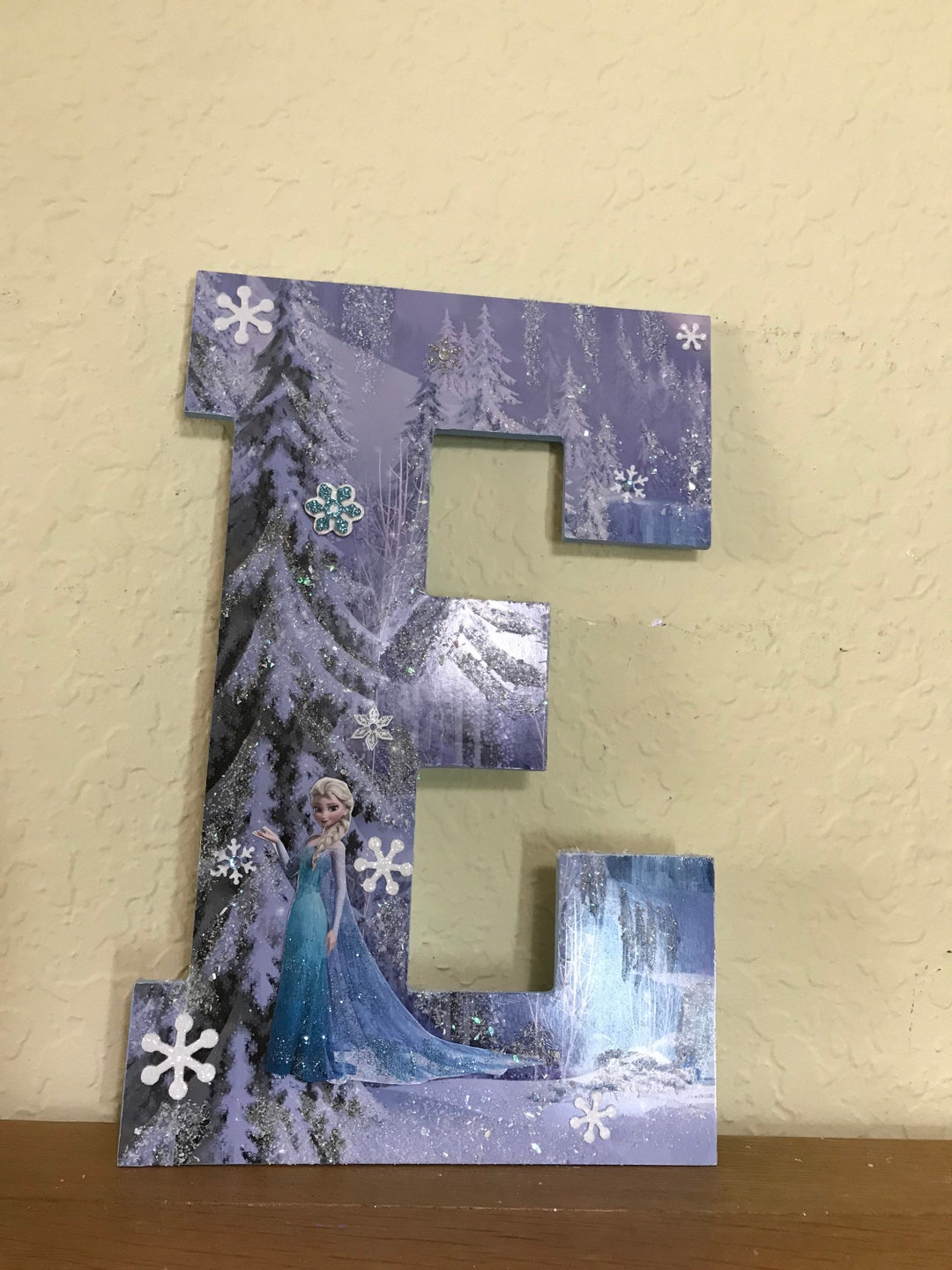 Personalized Disney FROZEN Elsa Inspired Wooden Letters for Wall Decor ...