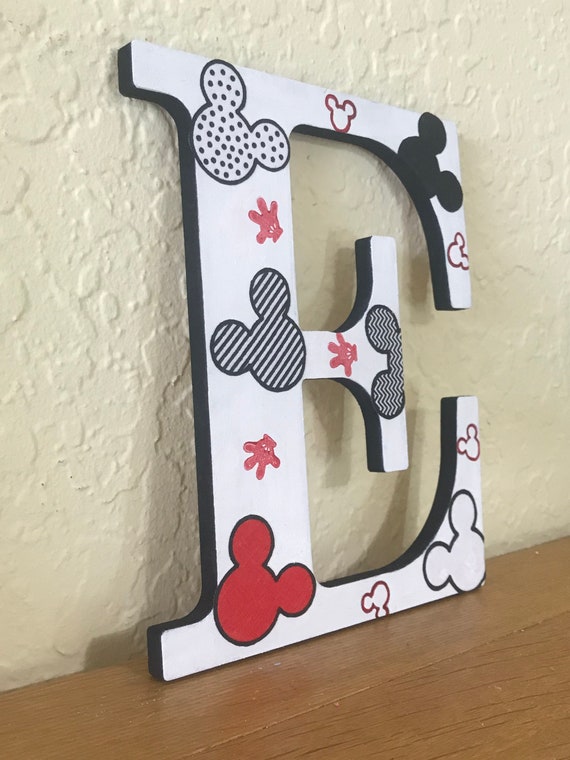 Mickey Mouse Wood Letters