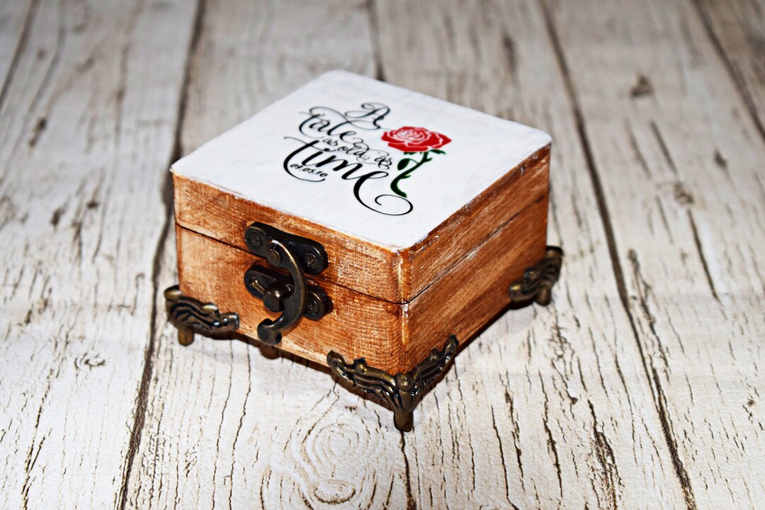 Tale as Old as Time Ring Box, Beauty and the Beast Wedding Proposal Box ...