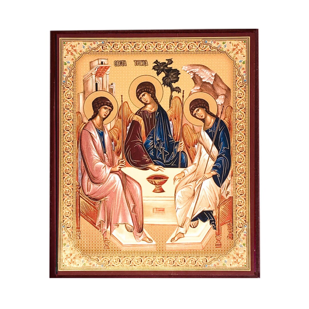 Orthodox Icon of the Holy Trinity - Etsy
