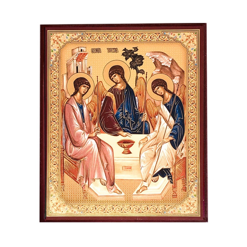 Orthodox Icon of the Holy Trinity - Etsy