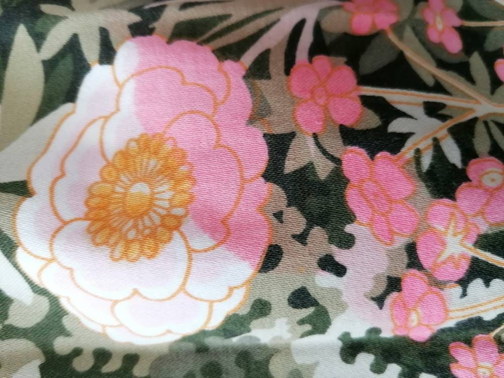 Pat Albeck Italian Garden Fabric for Osman Furnishing 2 Lined Curtains ...
