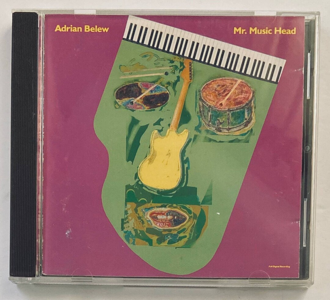Adrian Belew Mr. Music Head 1989 CD With Bonus Track Atlantic Records ...