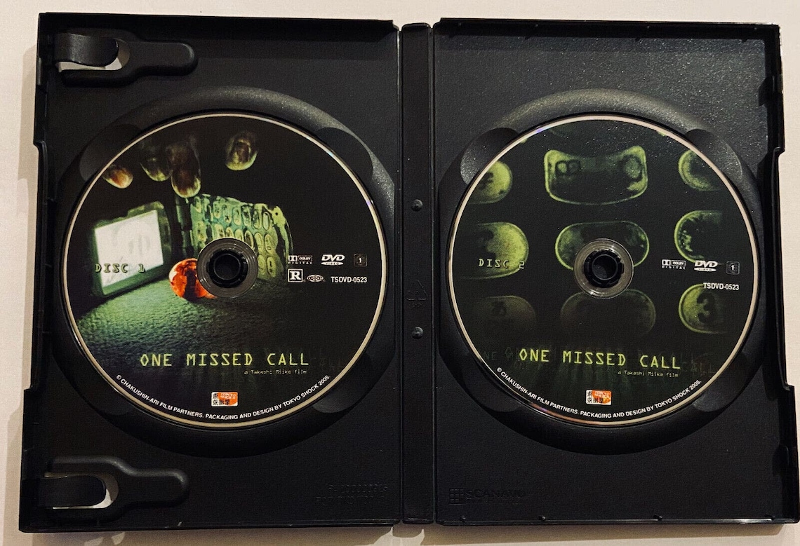 One Missed Call 2005 Double Disc DVD Special Edition With Making of ...