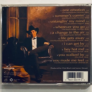 Clint Black One Emotion 1994 CD Merle Haggard Michael Mcdonald Summer's ...