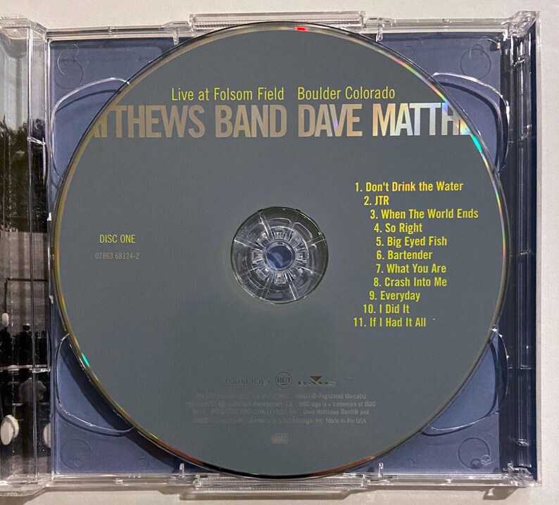 Dave Matthews Band Live at Folsom Field Boulder Colorado 2 X CD 2002 7 ...