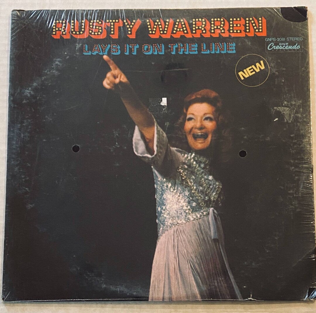 Rusty Warren Lays It on the Line 1974 Vinyl LP GNP Crescendo GNPS-2081 Vintage Bawdy Comedy ...