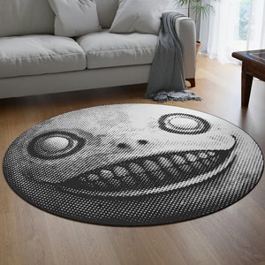 Emil Yoko Taro Face Mask Nier Automata / Replicant Round Rug 60 ...