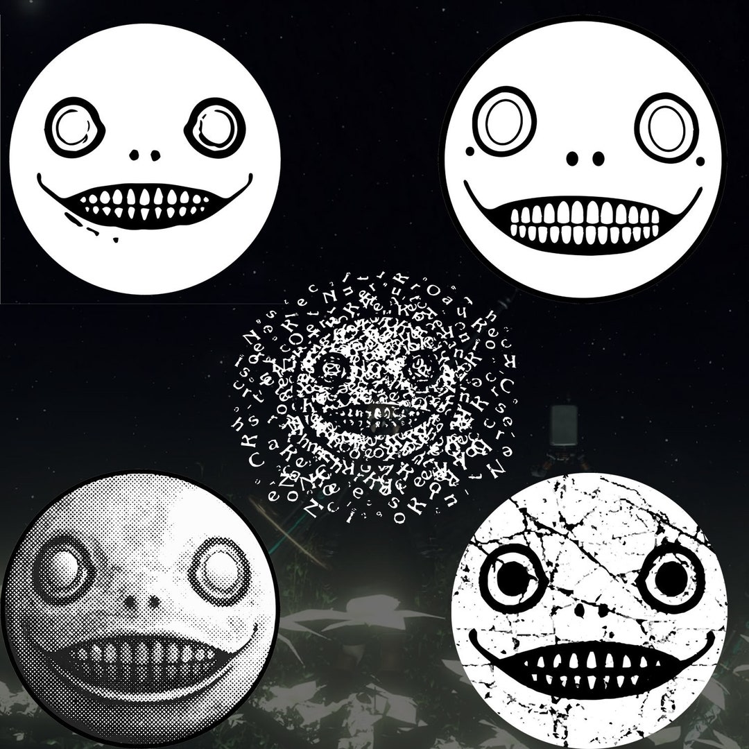 5 Emil / Yoko Taro Face Mask From Nier Silhouette for T-shirt, Hoodie ...