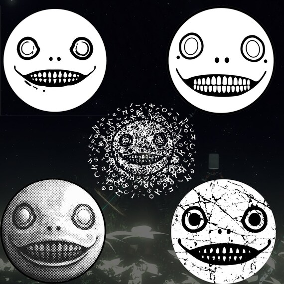 5 Emil / Yoko Taro Face Mask From Nier Silhouette for T-shirt - Etsy
