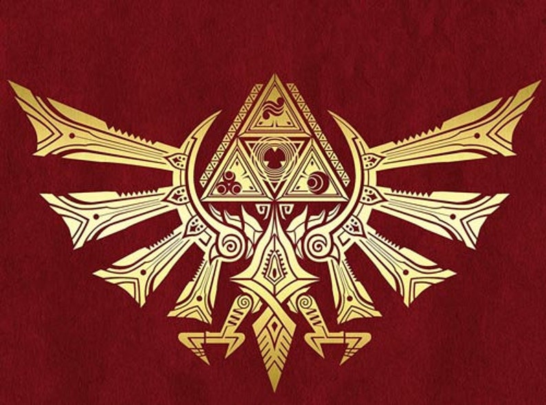Triforce Pack The Legend Of Zelda Silhouette For T Shirt Etsy