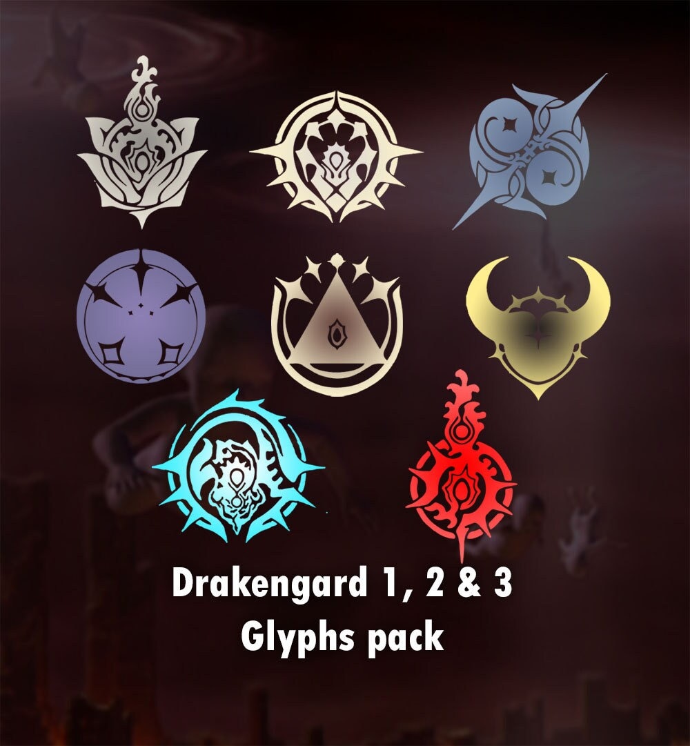 Drakengard 1 2 & 3 Glyphs for Intoners Nowe Caim Pact for - Etsy