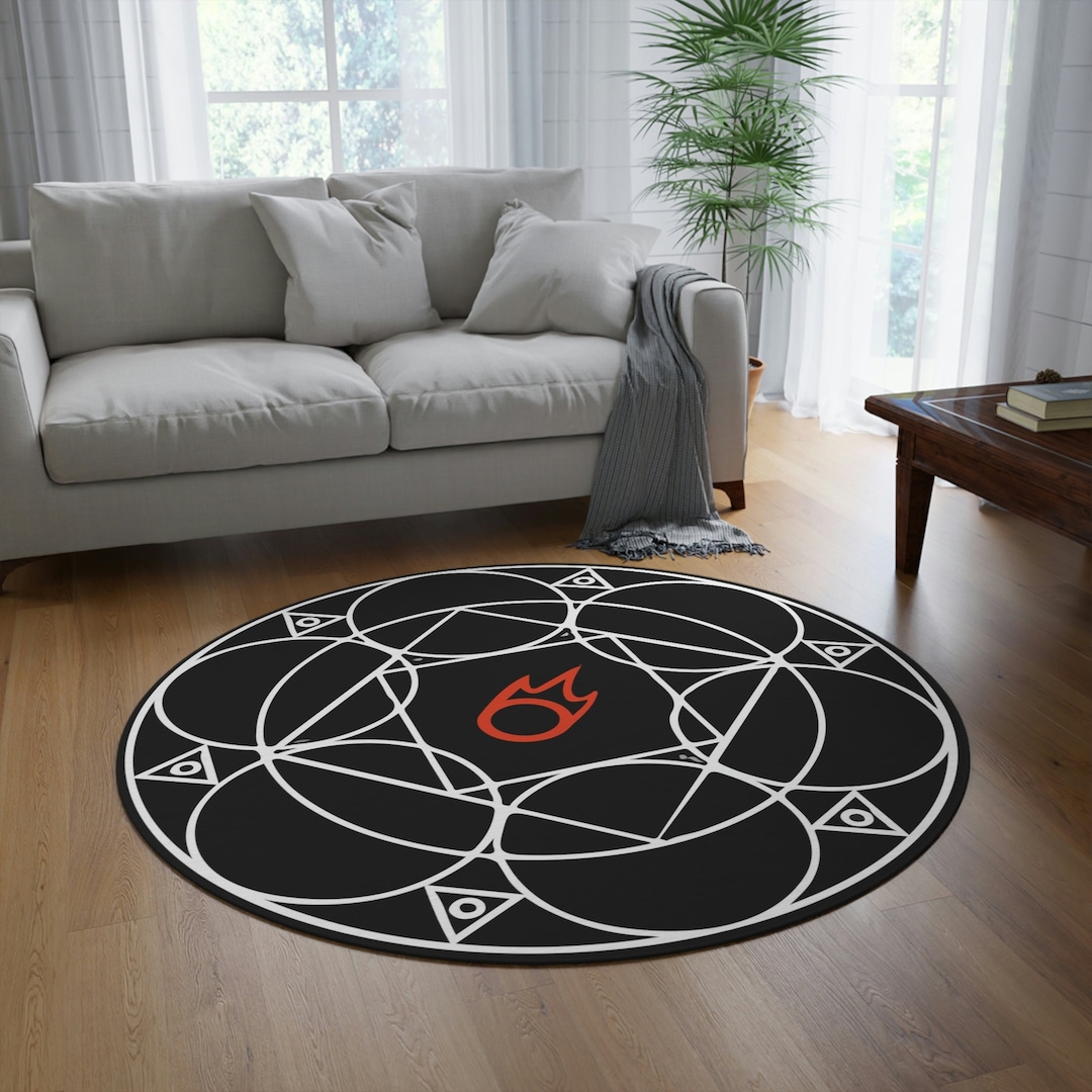 Final Fantasy XIV Black Mage Ley Lines Round Rug 60x60 In - Etsy